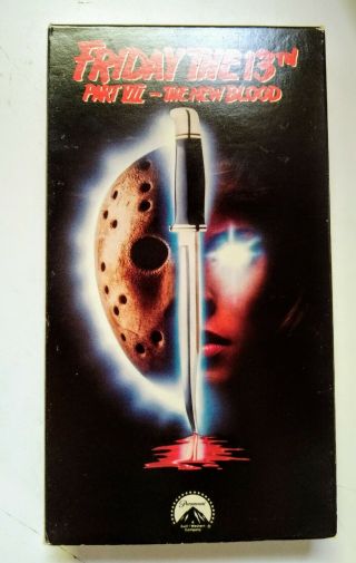 Friday The 13th Part VII 7 The Blood VHS Video Tape Movie Horror RARE R ...