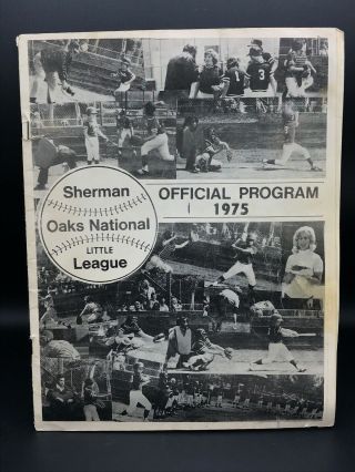 Rare Jim Pike Autograph The Lettermen 1975 Sherman Oaks Little League ...