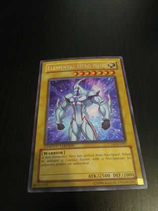 Yugioh Elemental HERO Neos Secret Rare CT03 - EN001 Limited Edition NM ...