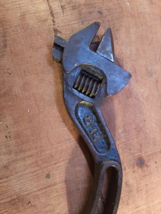 Old Antique Or Vintage B & C Adjustable 8 Inch Curved Handle Monkey ...