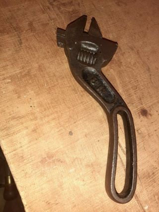 Old Antique Or Vintage B & C Adjustable 8 Inch Curved Handle Monkey ...