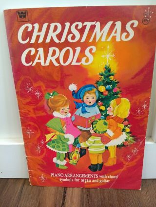 1969 Whitman CHRISTMAS CAROLS Song Book Piano Organ Guitar Music ...