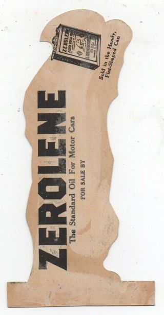 Rare 1920s Die Cut Polar Bear Trade Card For Zerolene Motor Oil | #30705309