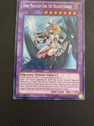 Yugioh DRLG 1st Edition NM Secret Rare Dark Magician Girl The Dragon ...