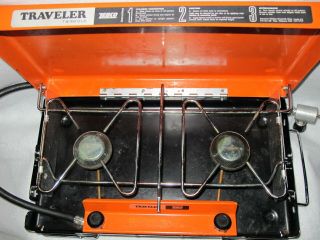 Vintage 70s Zebco Traveler Twinfold Propane 2 - Burner Stove, Model ...