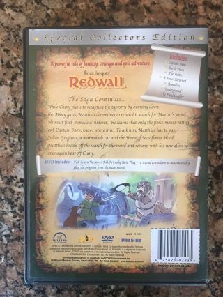 Brian Jacques’ Redwall DVD The Next Adventure RARE OOP | #31040038