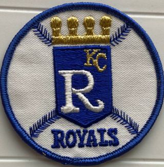 Kansas City KC Royals Major League Baseball Team Logo Round Embroidered ...