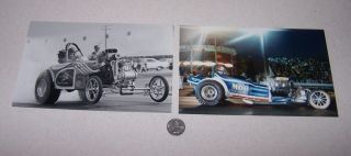 2 - Different 5 X 7 BRUTUS & Ed The Ace Drag Racing Postcards | #31612179