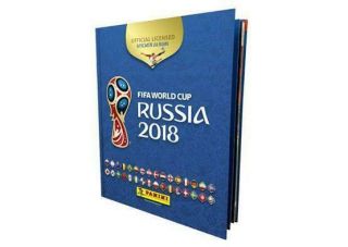 PANINI 2018 FIFA WORLD CUP RUSSIA HARDCOVER ALBUM 50 PACKS OF 5 ...