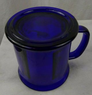 USPS United States Postal Service Mug Coffee Tea Cup Cobalt Blue Glass ...