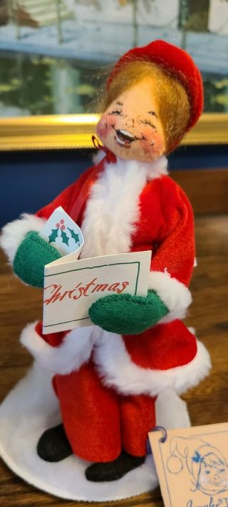 ANNALEE RARE BOY & GIRL CHRISTMAS CAROLERS WITH SHEET MUSIC 1989 ...