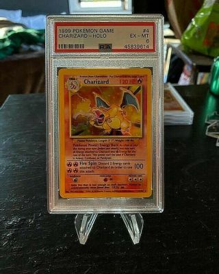 PSA 6 EX - - Charizard 4/102 (Base Set) Holo Rare Pokemon Card | #42655741