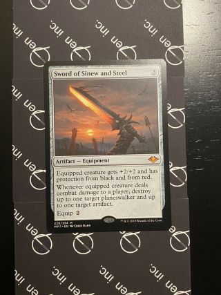 MTG Magic The Gathering Modern Horizons Sword Of Sinew And Steel ...