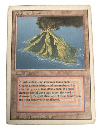 Revised Edition Volcanic Island Dual Land Magic: The Gathering Rare ...