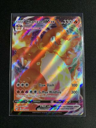 Pokemon CHARIZARD VMAX Darkness Ablaze 020/189 Pack Fresh - Perfect ...