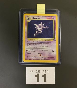 Pokemon Haunter Fossil 6/62 Rare Holo 1999 WoTc MINT/NEAR VINTAGE ...
