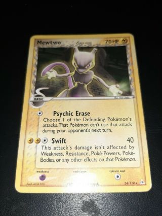 Mewtwo Delta Species 24/110 Rare Non - Holo 2006 Pokemon Card Near ...