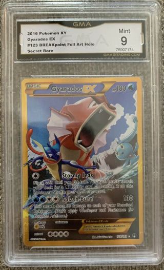 PSA 9 - Gyarados EX 123/122 - Pokemon XY BREAKpoint - Full Art Secret ...