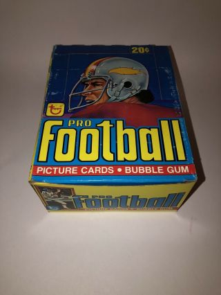 1978 TOPPS FOOTBALL WAX BOX HOLDS 36 PACKS RARE FIND EMPTY DISPLAY D ...
