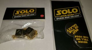 Solo: A Star Wars Story Amc Opening Night Fan Event Trinket Bag Pin ...