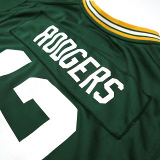 Nike On Field Aaron Rogers 12 NFL Green Bay Packers Home Boys M Home ...