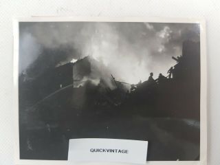 WW2 London Blitz Real Photograph Upper Thames Street Fires 17/01/1943 ...