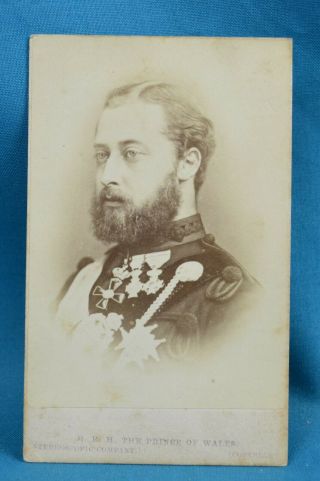 1870s CDV Photo Royal HRH The Prince Of Wales Later King Edward VII ...