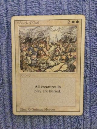 MTG Magic The Gathering Wrath Of God Revised Edition HP | #32407964