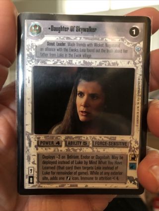 Star Wars Decipher CCG Daughter Of Skywalker Foil Endor Rare Card NM ...