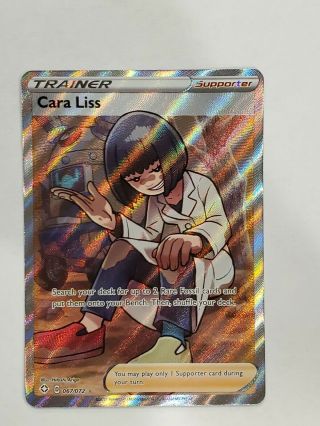 Cara Liss 067/072 Full Art Trainer - Ultra Rare Holo Pokemon Shining ...