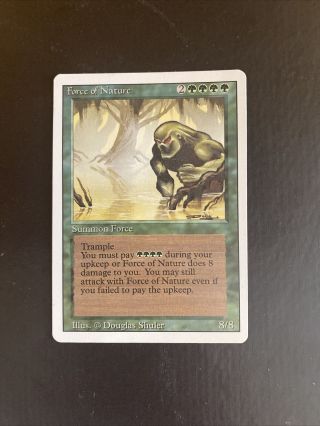 Force Of Nature: Magic The Gathering Revised Edition MTG: NEVER PLAYED ...