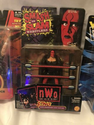 Sting Wcw Toybiz Smash N Slam White Black Crow Wwe | #21414116