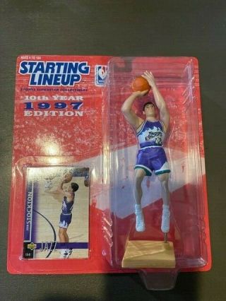 1997 KENNER STARTING LINEUP NBA JOHN STOCKTON UTAH JAZZ WITH UPPER DECK ...