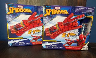 Spider - Man Marvel Web Slinger Shooter 2 In 1 Shoots Web Or Water ...