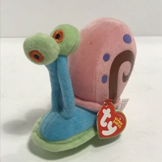 Ty Beanie Babies 5 " Gary The Snail SpongeBob SquarePants Plush Toy ...