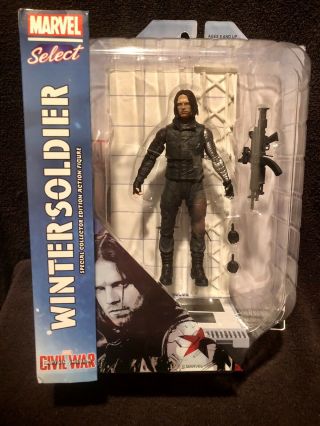 Diamond Marvel Select Captain America: Civil War Winter Soldier Figure ...
