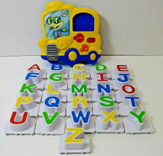 Leap Frog Alphabet Pal Fridge Phonics School Bus Magnetic Letters ...