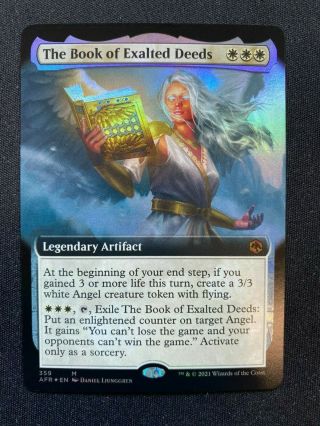 X1 The Book Of Exalted Deeds - Extended Art M MTG Adventures In The ...